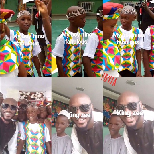 Singer, 2Baba Attends Son’s Cultural Day in School