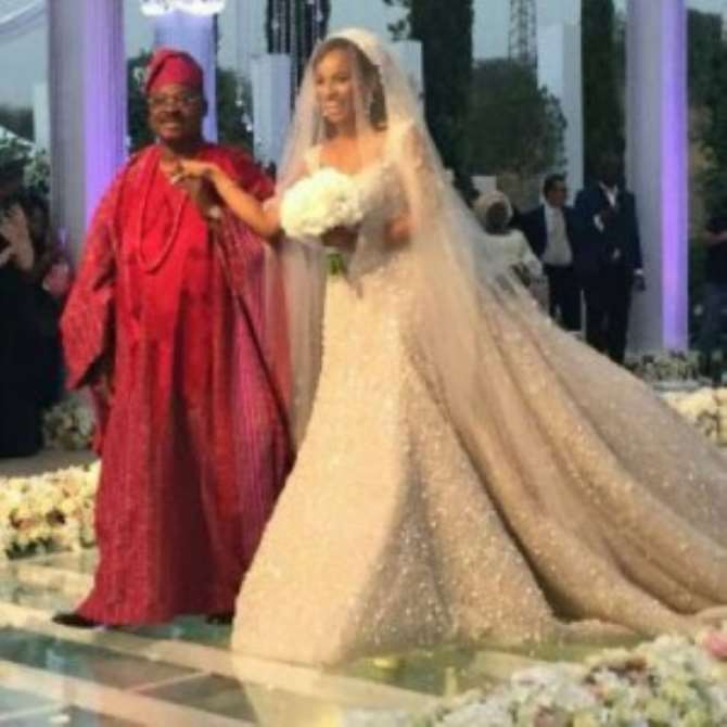 Gov. Abiola Ajimobi Pictured With Daughter’s New Born Twins