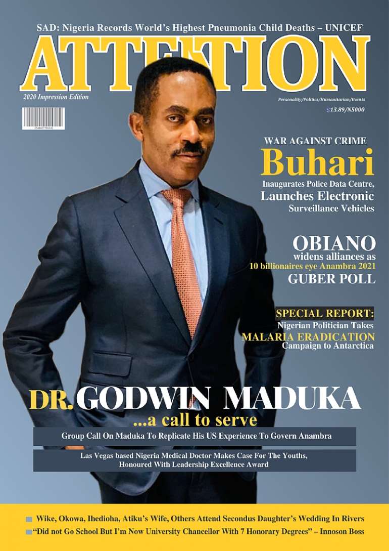 US Based Medical Doctor, Godwin Maduka Adorns 2020 Cover Page Of 15th ...