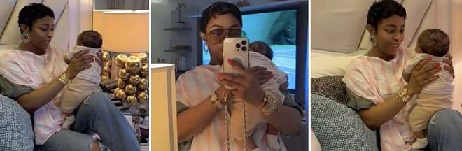 She Is My Heart Living Outside My Chest' - Toke Makinwa Gushes Over ...